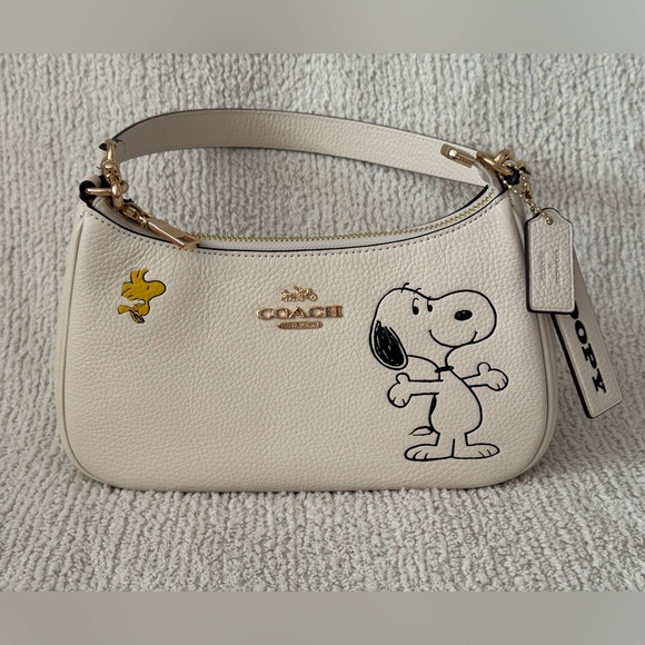 Coach | Bags | Coach X Peanuts Teri Shoulder Bag With Snoopy And ...